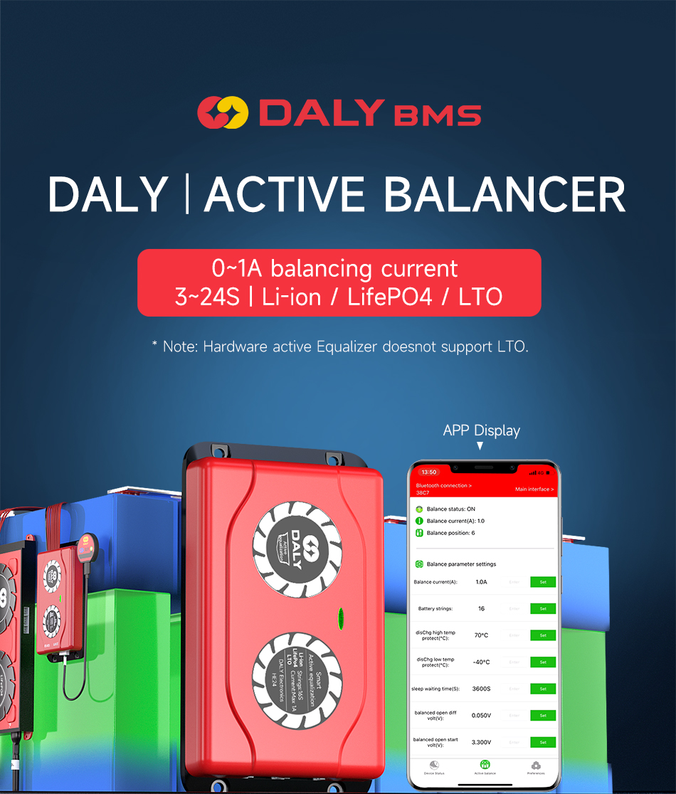 Daly BMS 5A Balancing Board 18650 Active Equalizer Balancer Lifepo4 3S ...