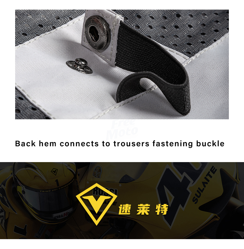 SULAITE Riding Motorcycle Jacket Mesh Anti-drop Breathable Off-Road ...