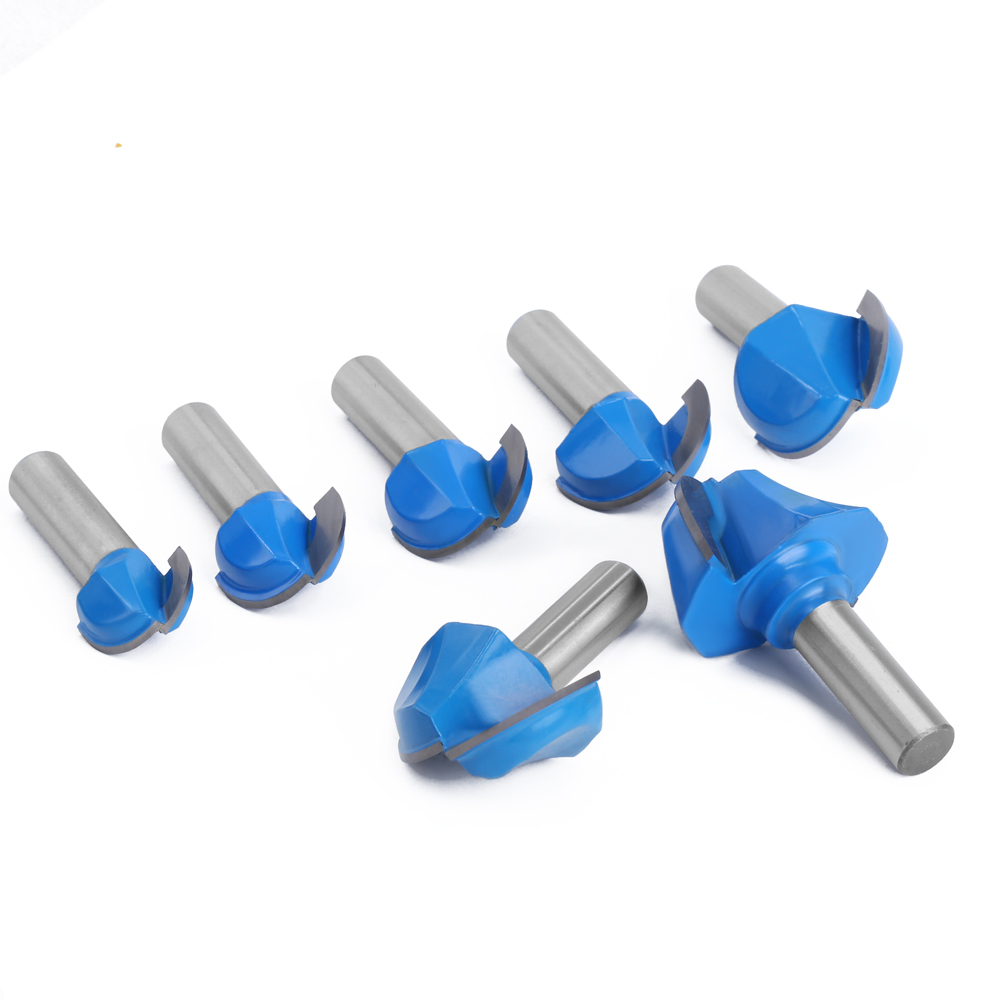 LAVIE 1pc 1/2 shank Round Nose Two Flutes Router Bit set for ...