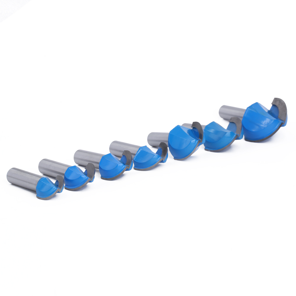 LAVIE 1pc 1/2 shank Round Nose Two Flutes Router Bit set for ...