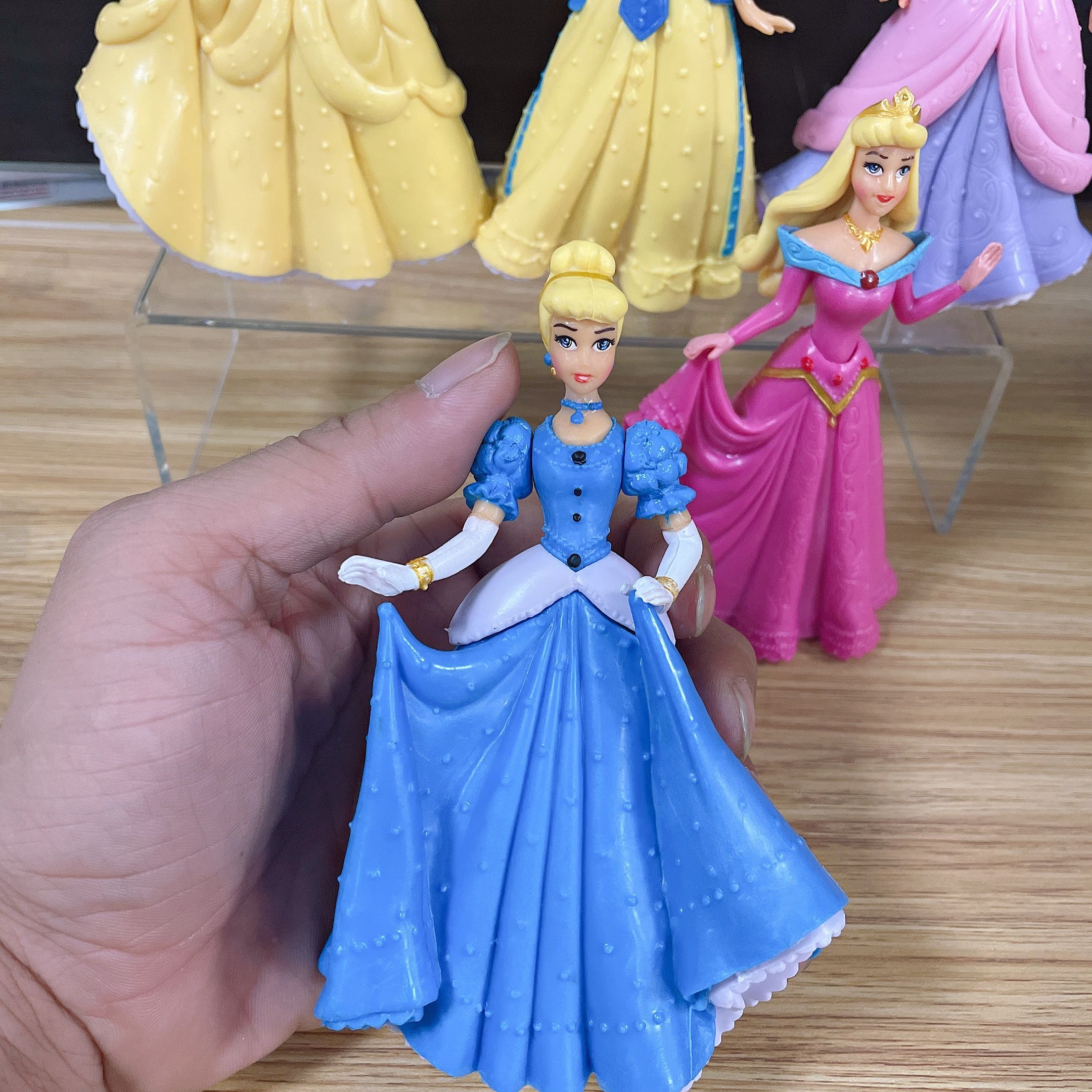 5Pcs/Set 13cm Disney Princess Action Figure Anime Figure Ariel Rapunzel ...