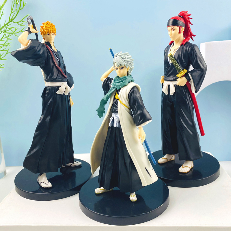 3Pcs/Set 15-18cm Bleach Anime Figure Kurosaki Ichigo Hitsugaya ...