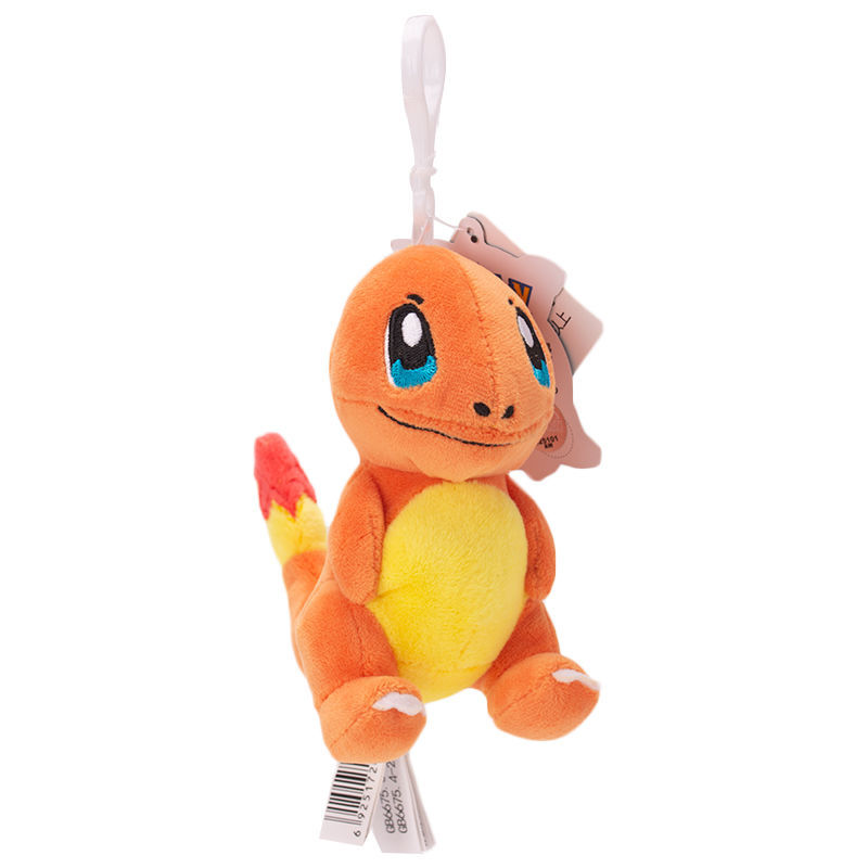 5 Style 12cm Pokemon Key chain Plush Pikachu Bulbasaur Charmander ...
