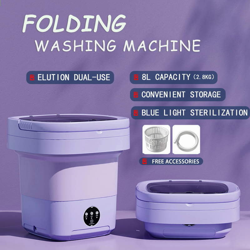 Mini Washing Machine 8L Portable Washing Machine Semi Auto 8L Washer ...
