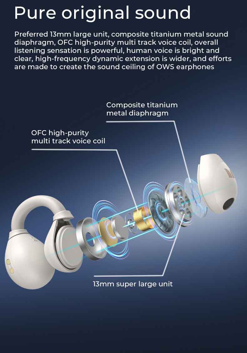 Monster MH22180 Bone Conduction 5.3 Bluetooth Wireless Sports ...