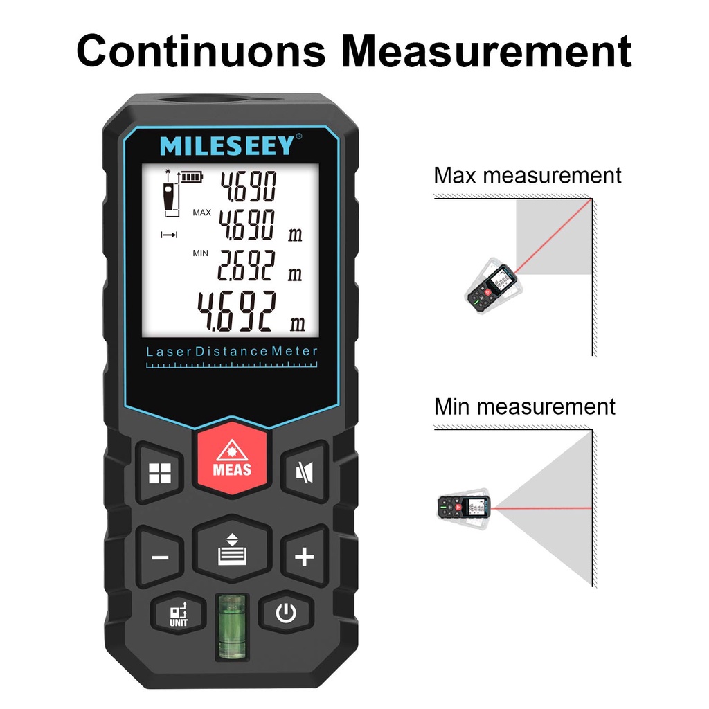Mileseey Professional Laser Rangefinder X5 40M 60M 80M 100M High ...