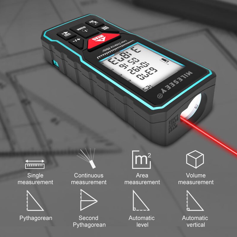 Mileseey X5 X6 Laser Rangefinder 40M 60M 80M 100M Rechargeable Gauge ...