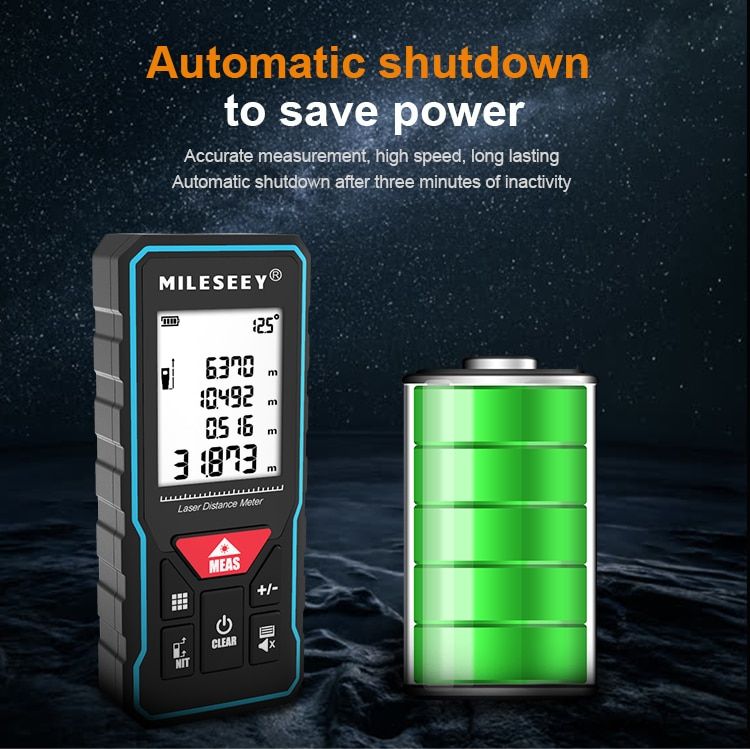 Mileseey X5 X6 Laser Rangefinder 40M 60M 80M 100M Rechargeable Gauge ...