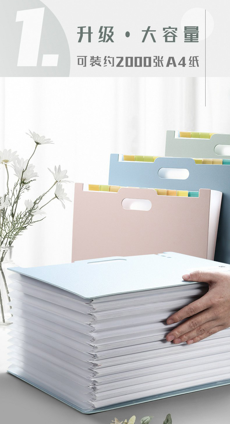 🔥Ship 24H🔥Desktop Accordion File Folder Expanding File Organiser ...