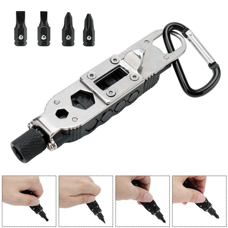 KIPRUN Multifunctional Mini Screwdriver Outdoor EDC Keychain Shape ...