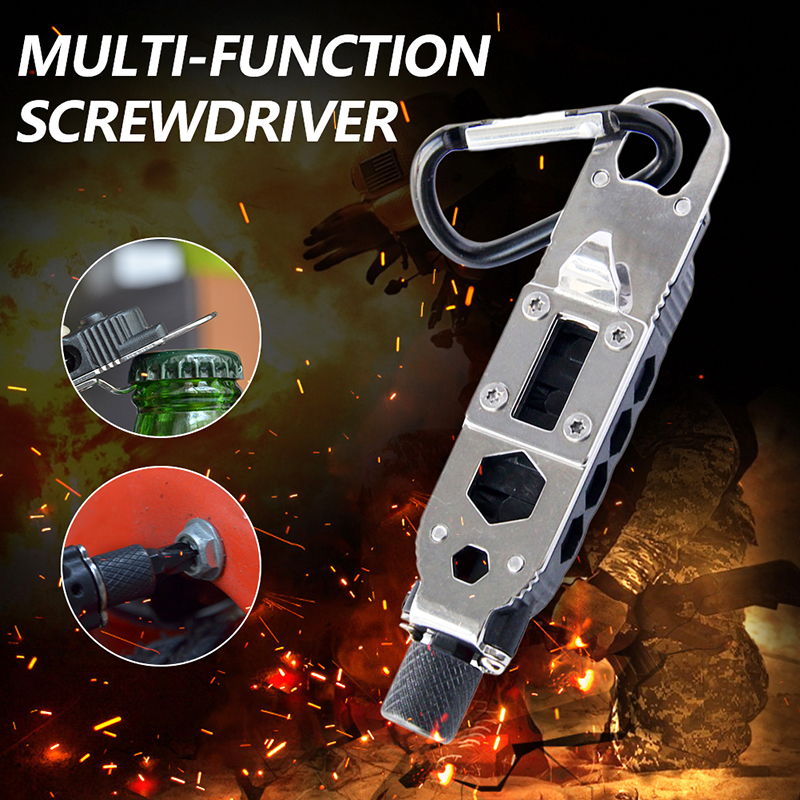 KIPRUN Multifunctional Mini Screwdriver Outdoor EDC Keychain Shape ...