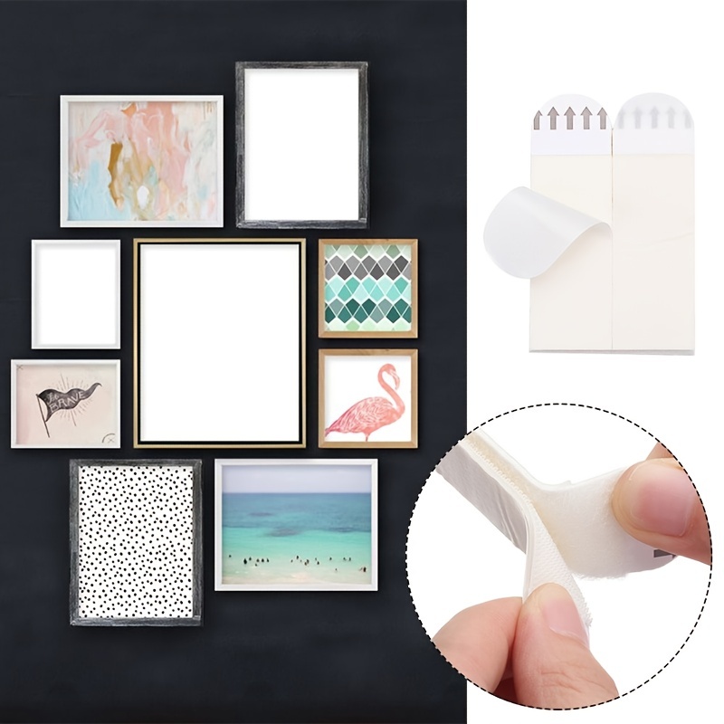 12/24pairs Double-sided Adhesive Strip Non-destructive Hanging Wall ...
