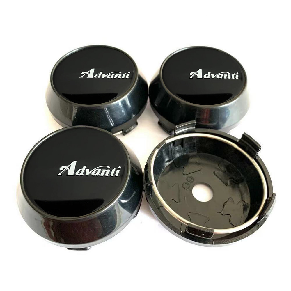 4pcs 60MM/64MM/65MM/68MM/69MM Advanti Silver Logo Car Automobile Sports ...
