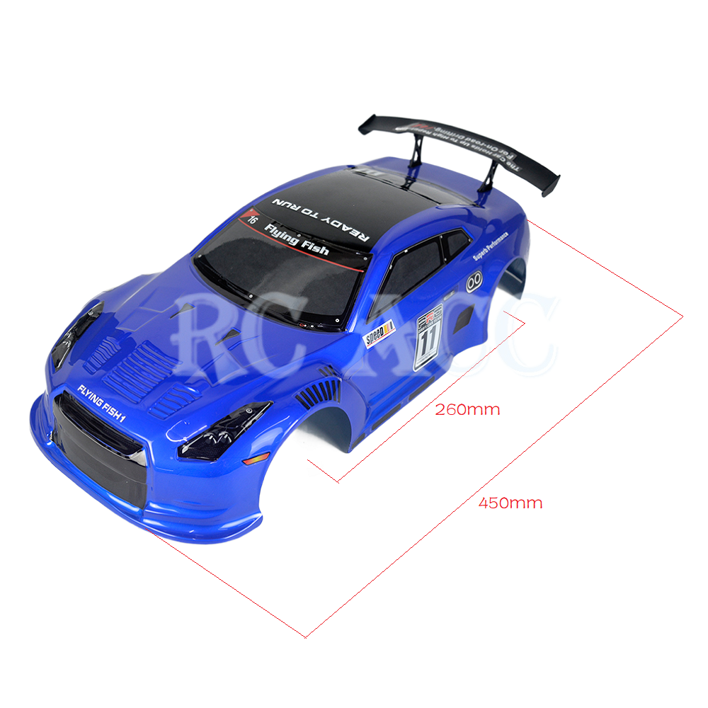 RC Original PVC Body Shell Drift Car Shell w/Sticker for 1/10 HSP 94123 ...