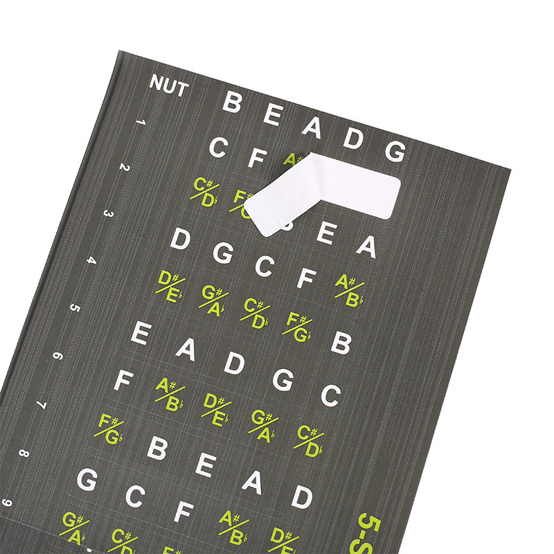 Bass Guitar Note Map Decals/Stickers for Learning Notes, Chords ...