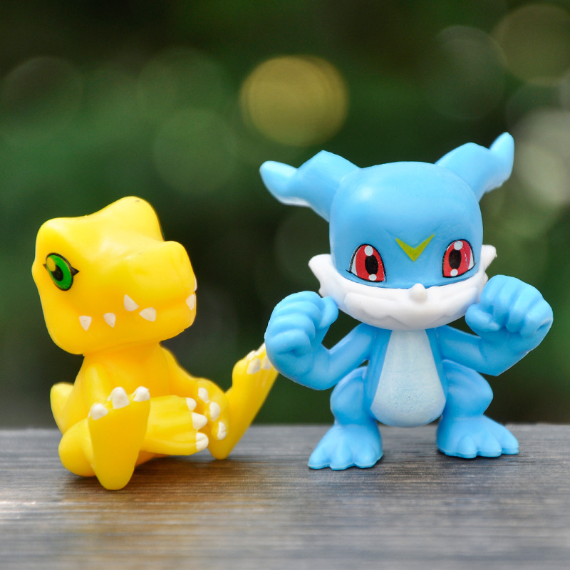 10Pcs/Set 3-4.5cm Digimon Adventure Anime Figure Gabumon Agumon Metal ...