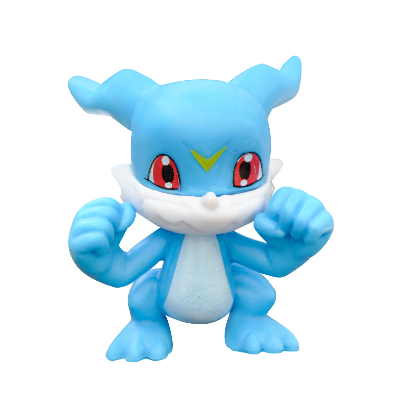 10Pcs/Set 3-4.5cm Digimon Adventure Anime Figure Gabumon Agumon Metal ...