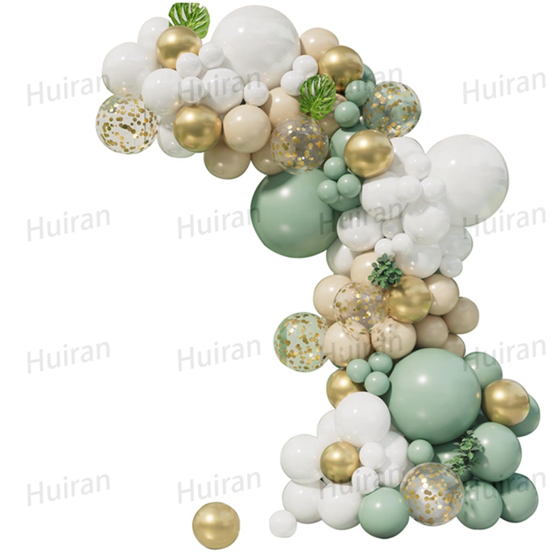 97pcs Avocado Green Balloon Arch Garland Set Latex Pastel Balloons ...