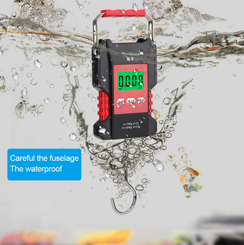 Digital Hanging Hook Scales 50kg USB Rechargeable Weighting Luggage ...