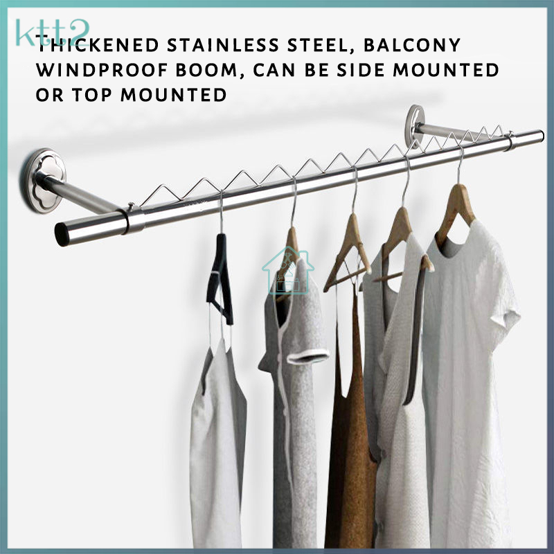 304 stainless steel clothes drying pole balcony outdoor ceiling ...