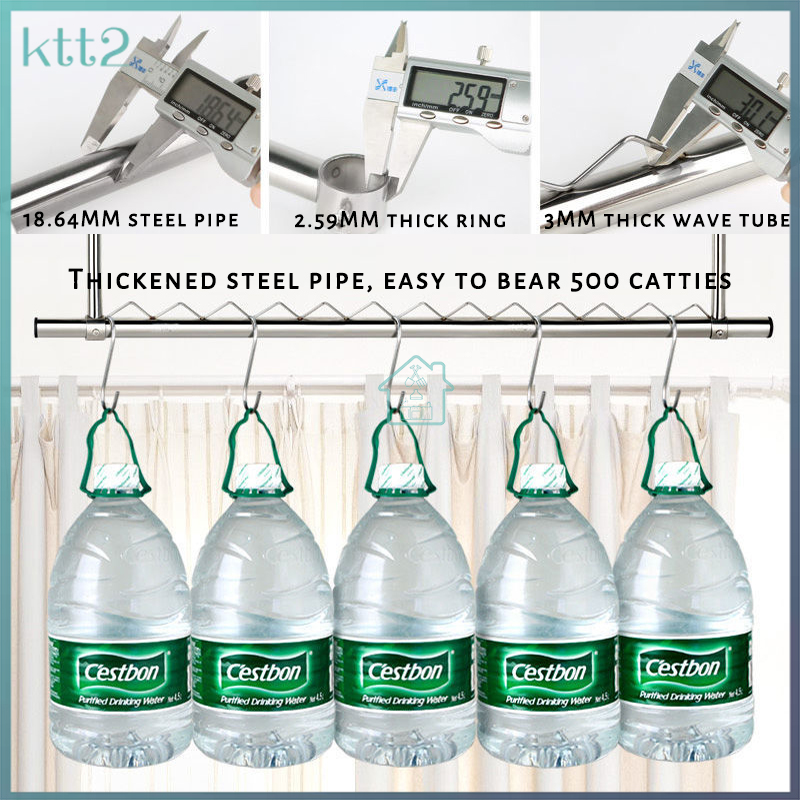 304 stainless steel clothes drying pole balcony outdoor ceiling ...
