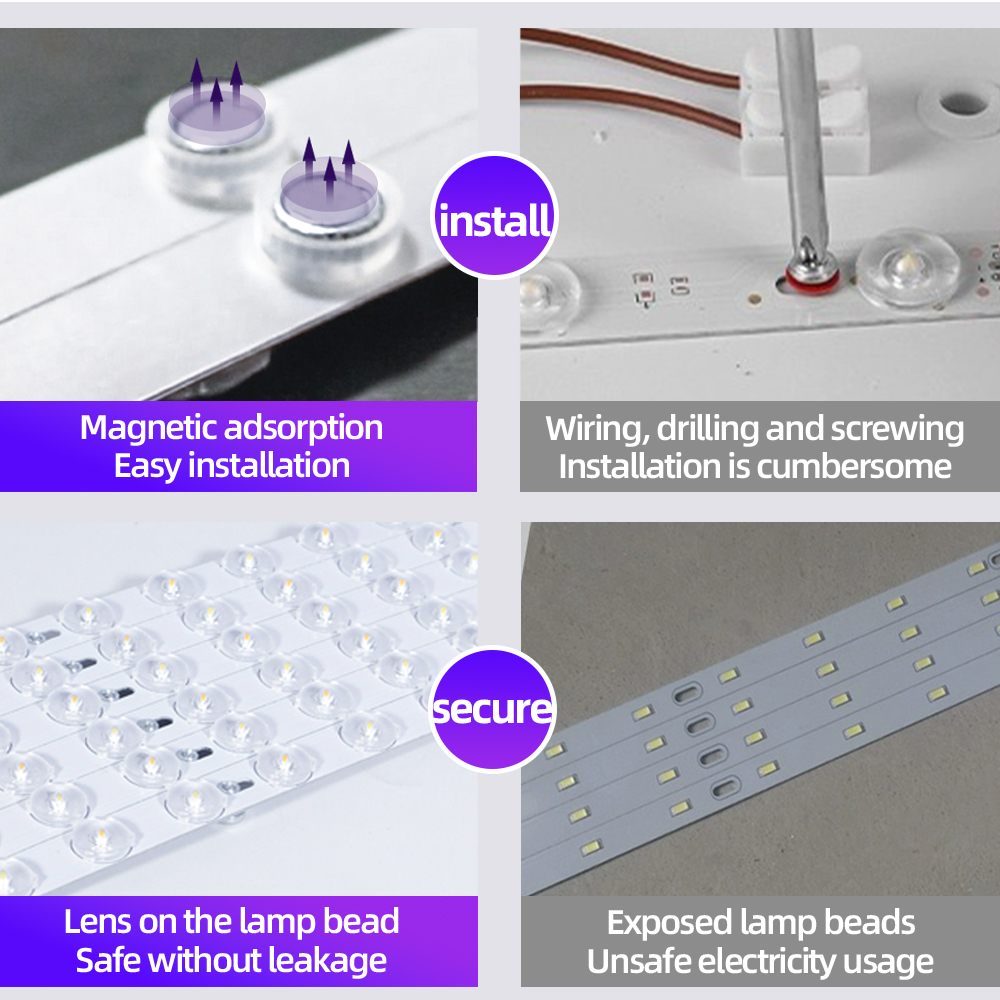 Super Bright LED Ceiling Light Replacement Module 220v Strip Panel Board 15cm 22cm 31cm 40cm ...