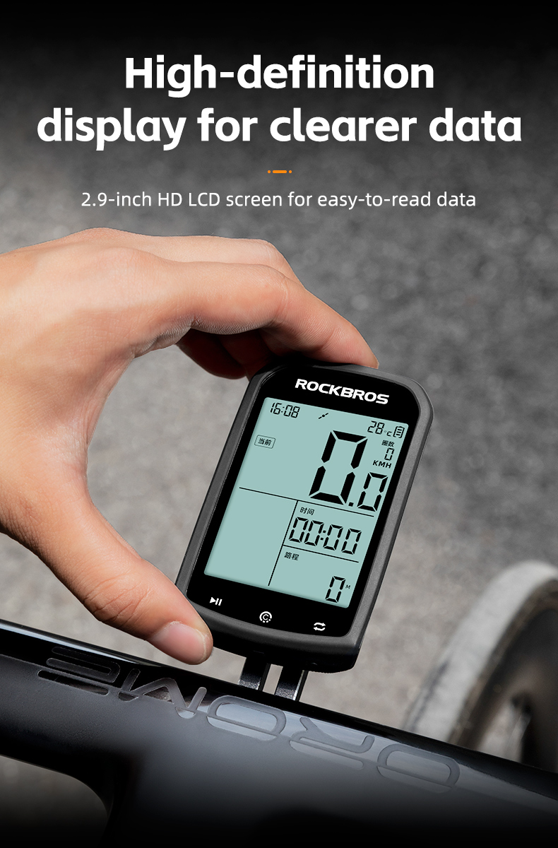 【MY Delivery】ROCKBROS M1 Bike Computer Power Cadance Heart Rate Display ...