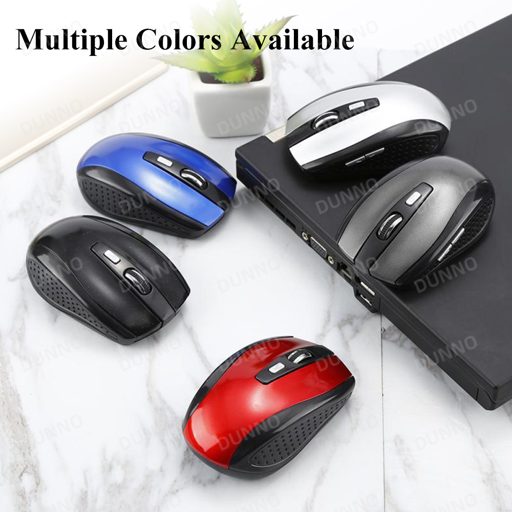 Wireless Mouse 2.4G USB Computer Mouse Compact Optical Cordless Mouse 6 ...