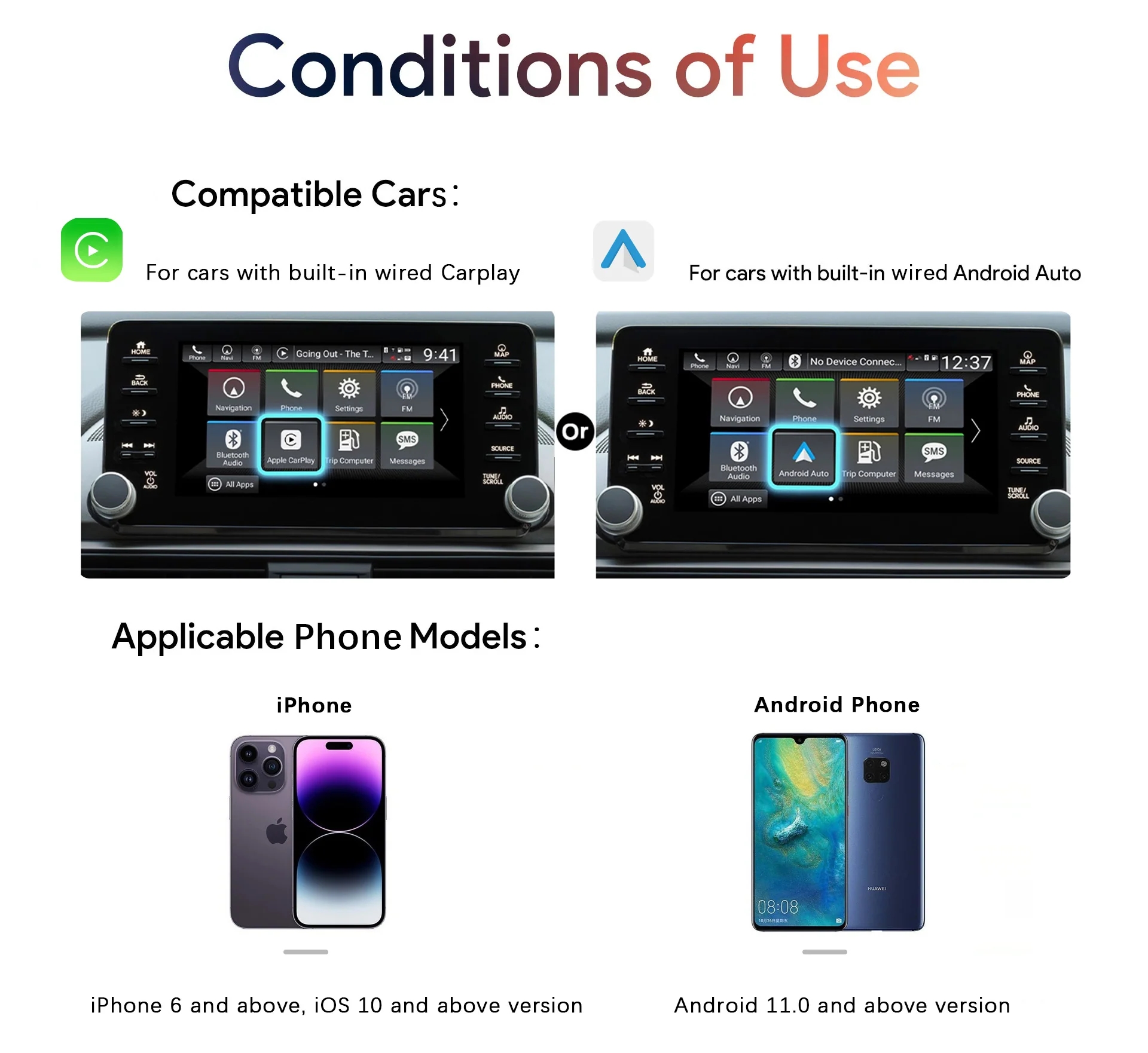 CarlinKit 2 In 1 5.0 Wireless Apple Carplay Wireless Android Auto Box ...