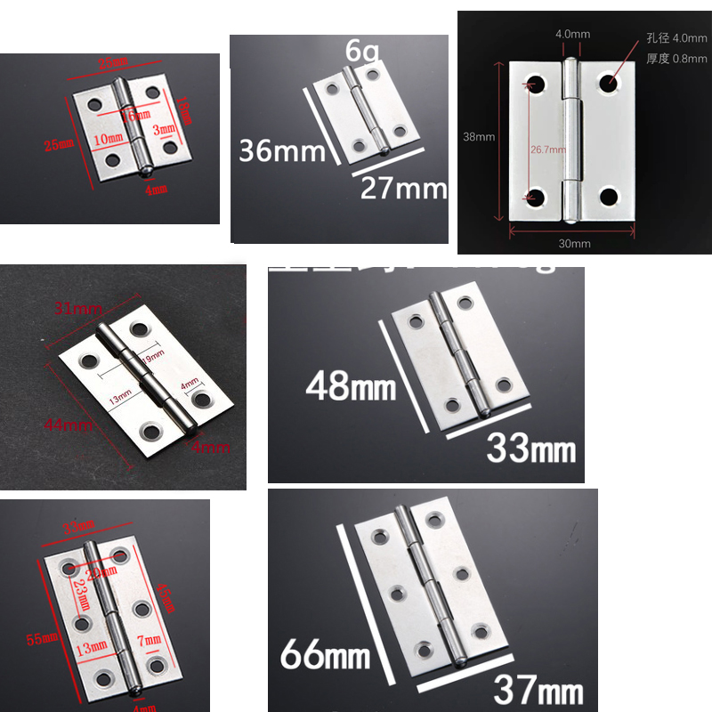 1/1.5/2/2.5/3 Inch Mini Flat Hinge Stainless Steel Cabinet Doors ...