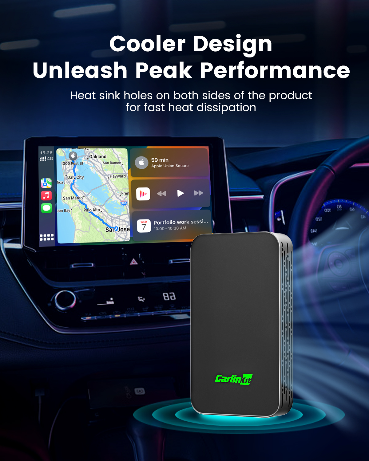 CarlinKit 2 In 1 5.0 Wireless Apple Carplay Wireless Android Auto Box ...