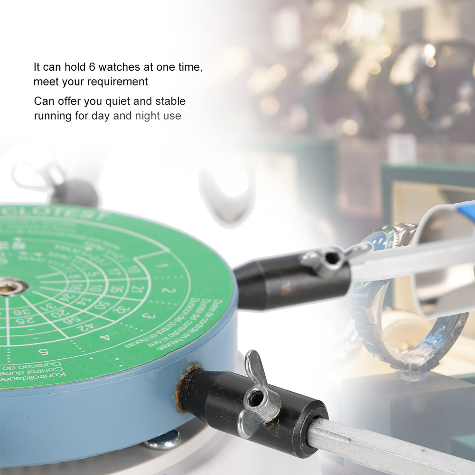 Alloy Mechanical Watch Test Winder Machine Automatic Watch Tester EU ...