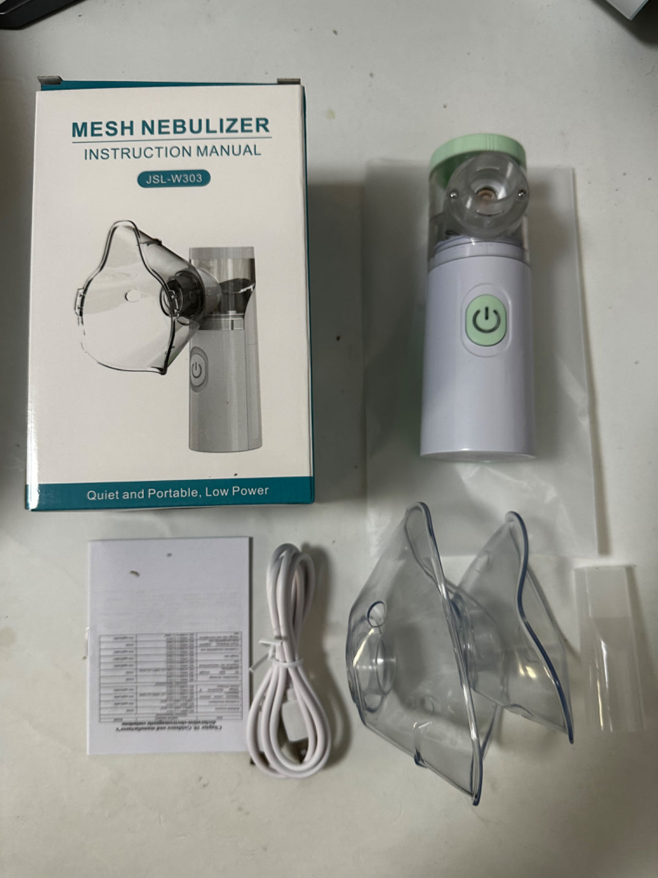 Silent Mesh Handheld Nebulizer Machine Medical Asthma Inhaler Atomizer ...