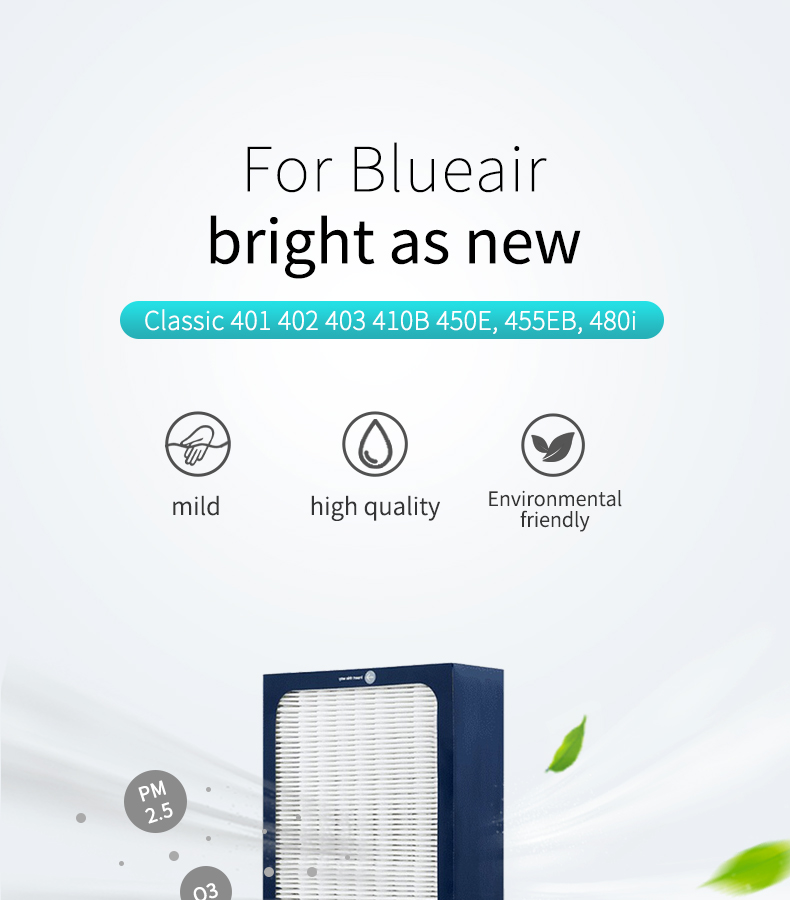 For Blueair Classic 400 Series Air Purifier Particle Replacement Filter ...