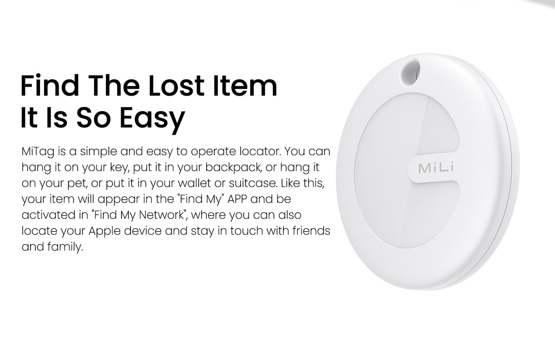 MiLi Smart Bluetooth Tracker,Keys Finder and Pet Locator Bags and More ...