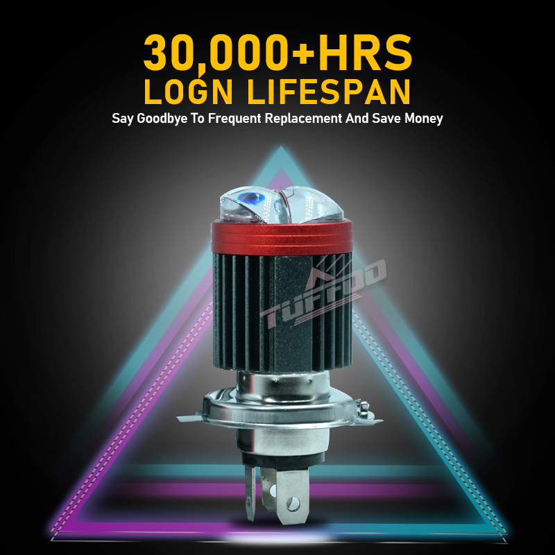 2023 Newest Super Bright Dual Color Yellow White Dual Lens H4 HS1 H6 ...