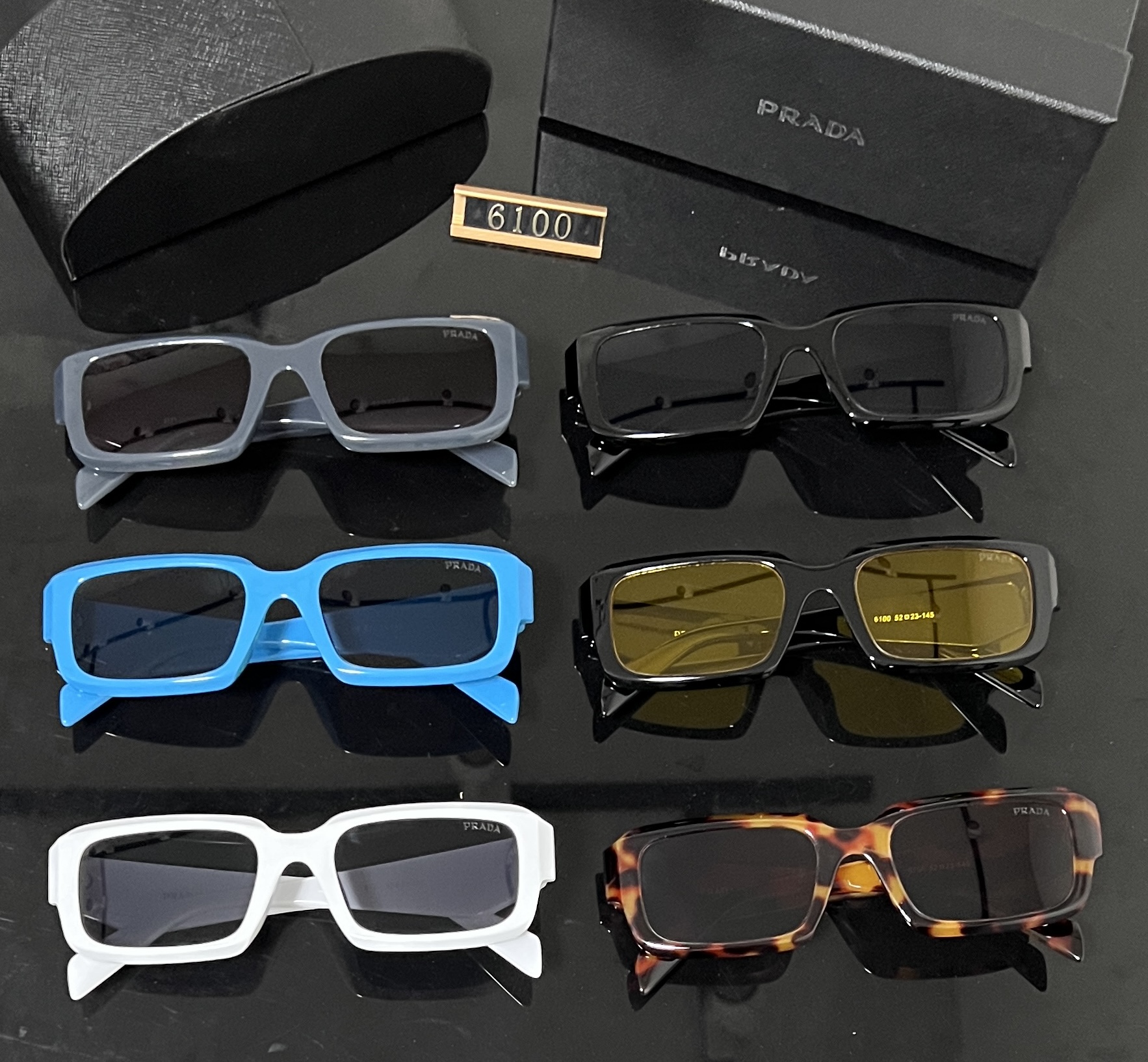 2023 brand luxury fashion men's rectangular small frame sunglasses ...