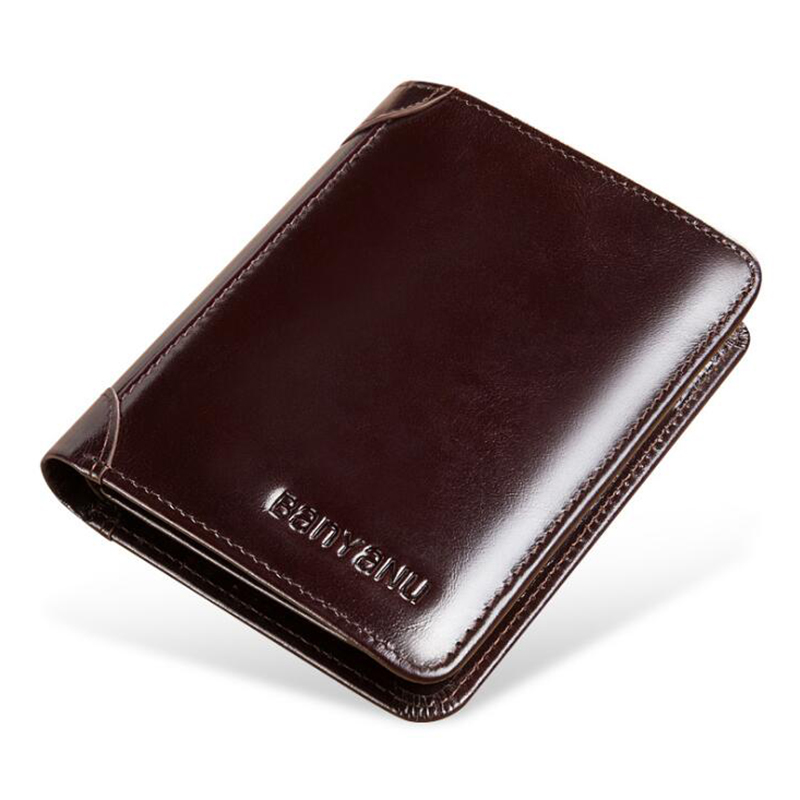 Dompet Lelaki Kulit Anti RFID Card Holder Genuine Leather Wallet Men ...
