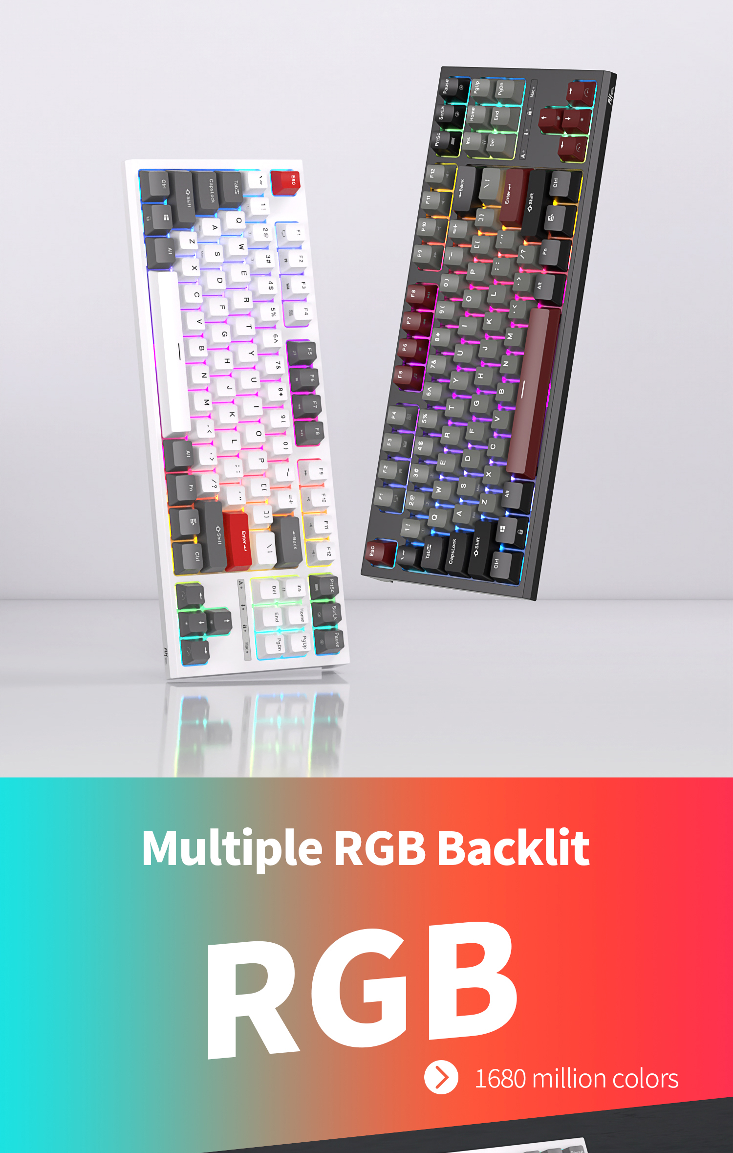 Royal Kludge RK R87 Wired Professional Game Hotswap Mechanical Keyboard ...