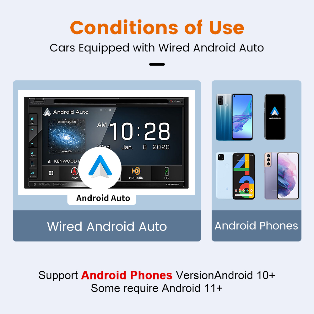 Carlinkit A2A Convert Wired Android Auto to Wireless Android Auto Plug ...