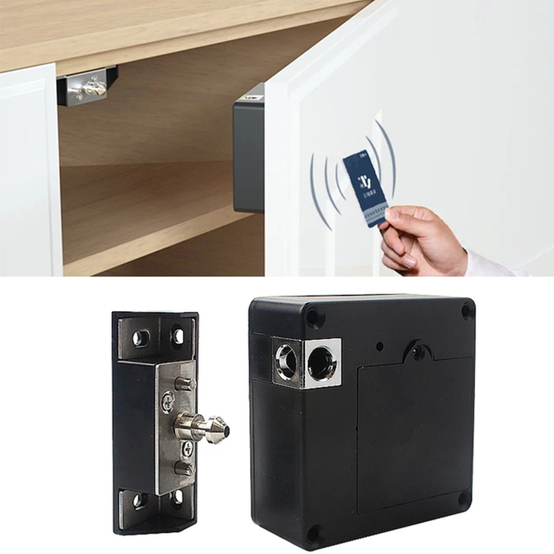 RFID smart cabinet door lock IC 13.56mhz office induction drawer lock ...