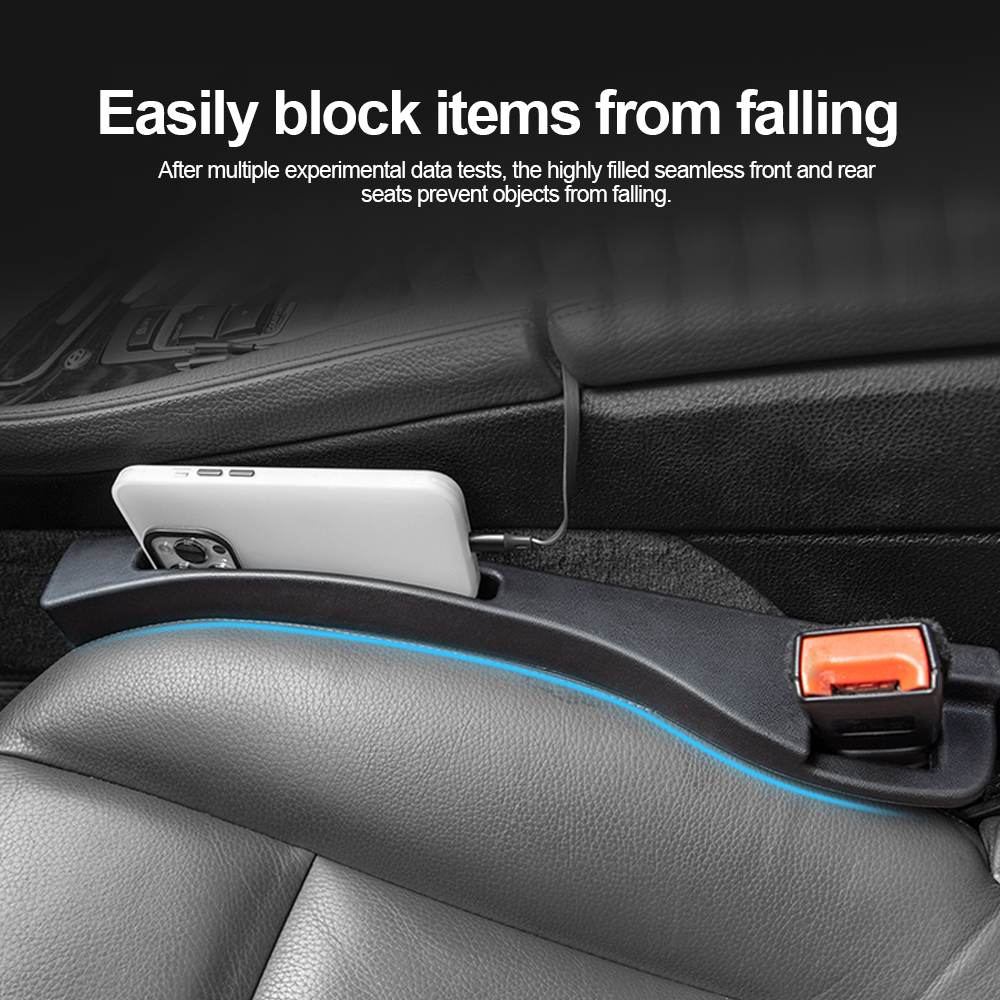 1Pair Car Seat Gap Filler Car Leak-Proof Plug Side Seam Plug Strip Car ...