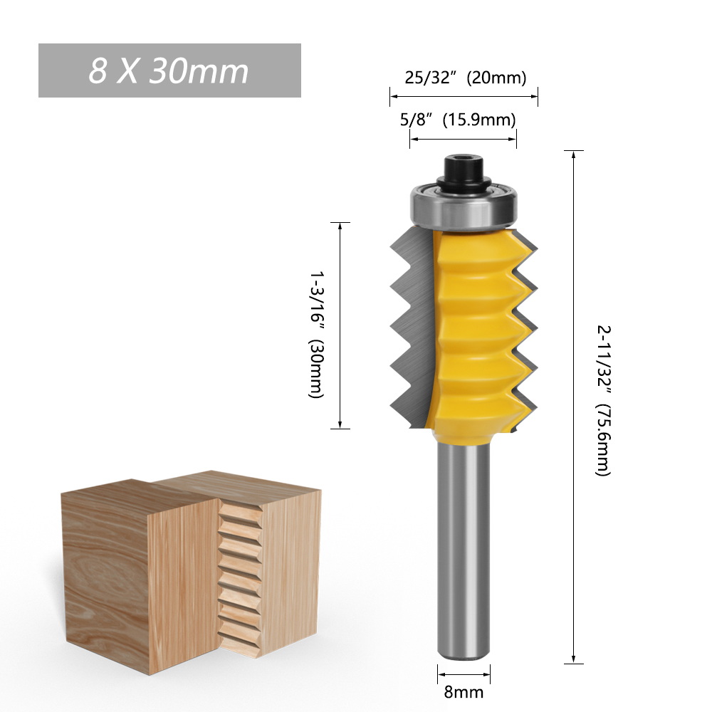 LAVIE 1pc 8mm Shank Finger Joint Glue Milling Cutter Raised panel V ...