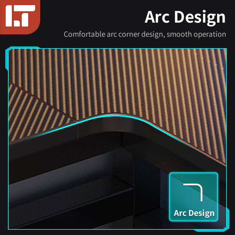 Premium Carbon Fiber L Shape Table Gaming Table 140/160/180CM Home ...