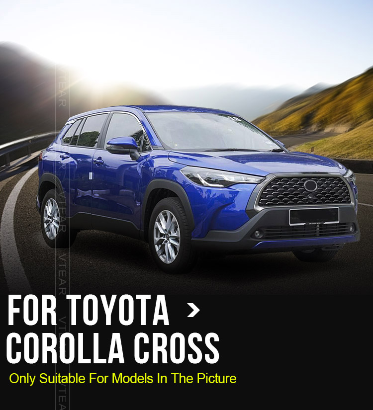 For Toyota Corolla Cross 2021- 2024 Body Kit Front Grille Bumper Trim ...