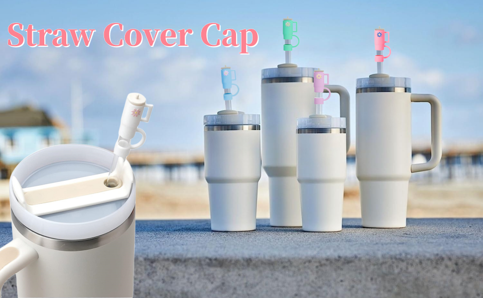 10mm Straw Covers Cap Compatible with Stanley 30&40 Oz Tumbler, Cute ...