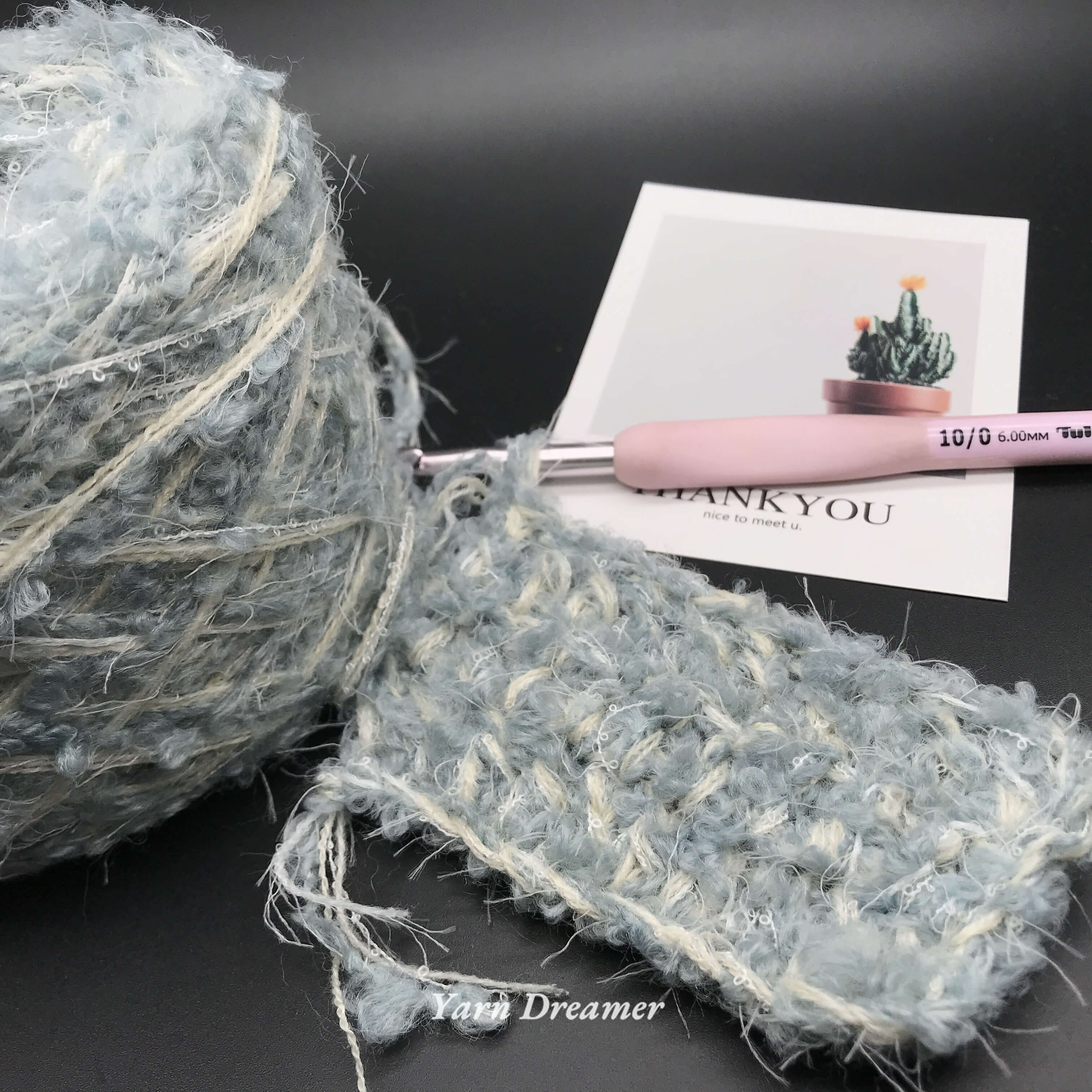 Benang kait Fancy Blended Wool yarn DIY Crochet Yarn Hand Knitting Yarn ...