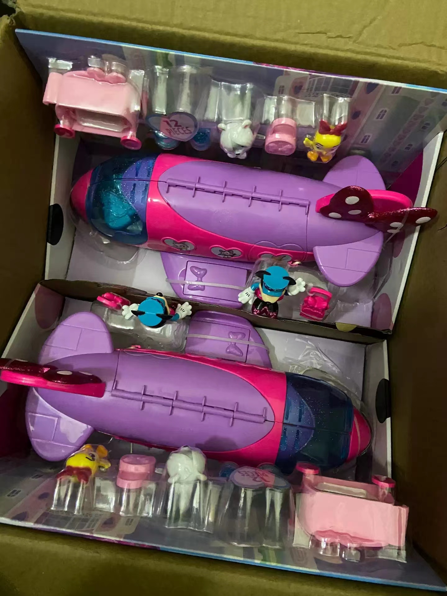 Disney Junior Minnie Mouse Bow-Liner Jet Toy Figures and Playset ...