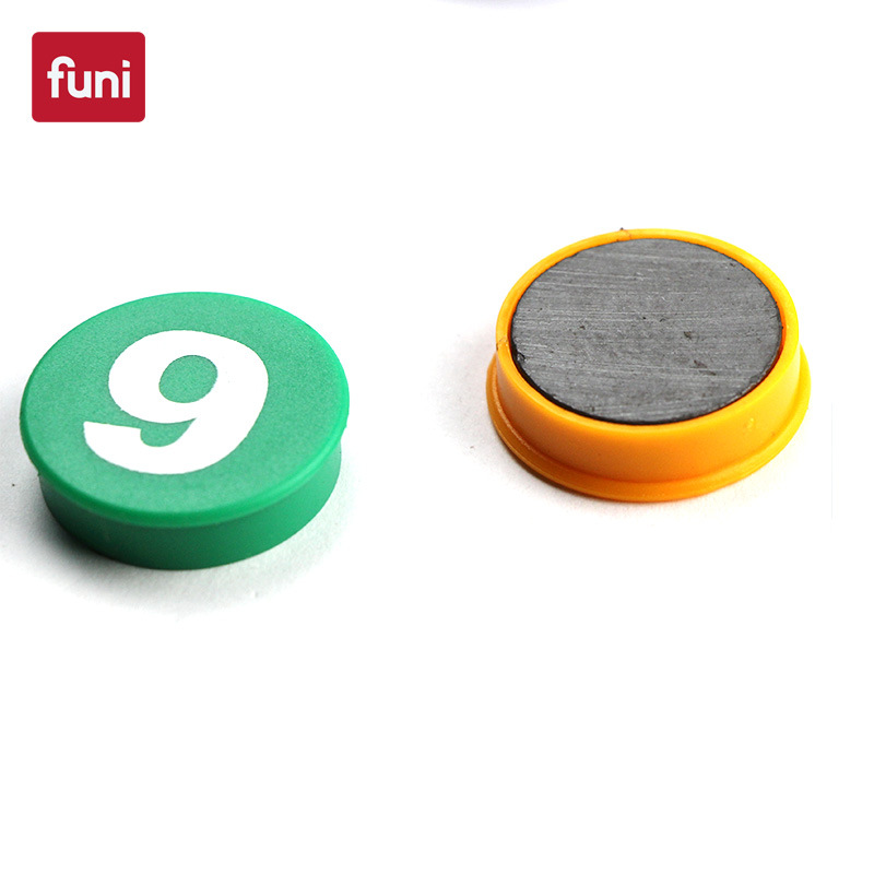 1-10 Arabic Number Round Fridge Magnets Refrigerator Whiteboard Map ...