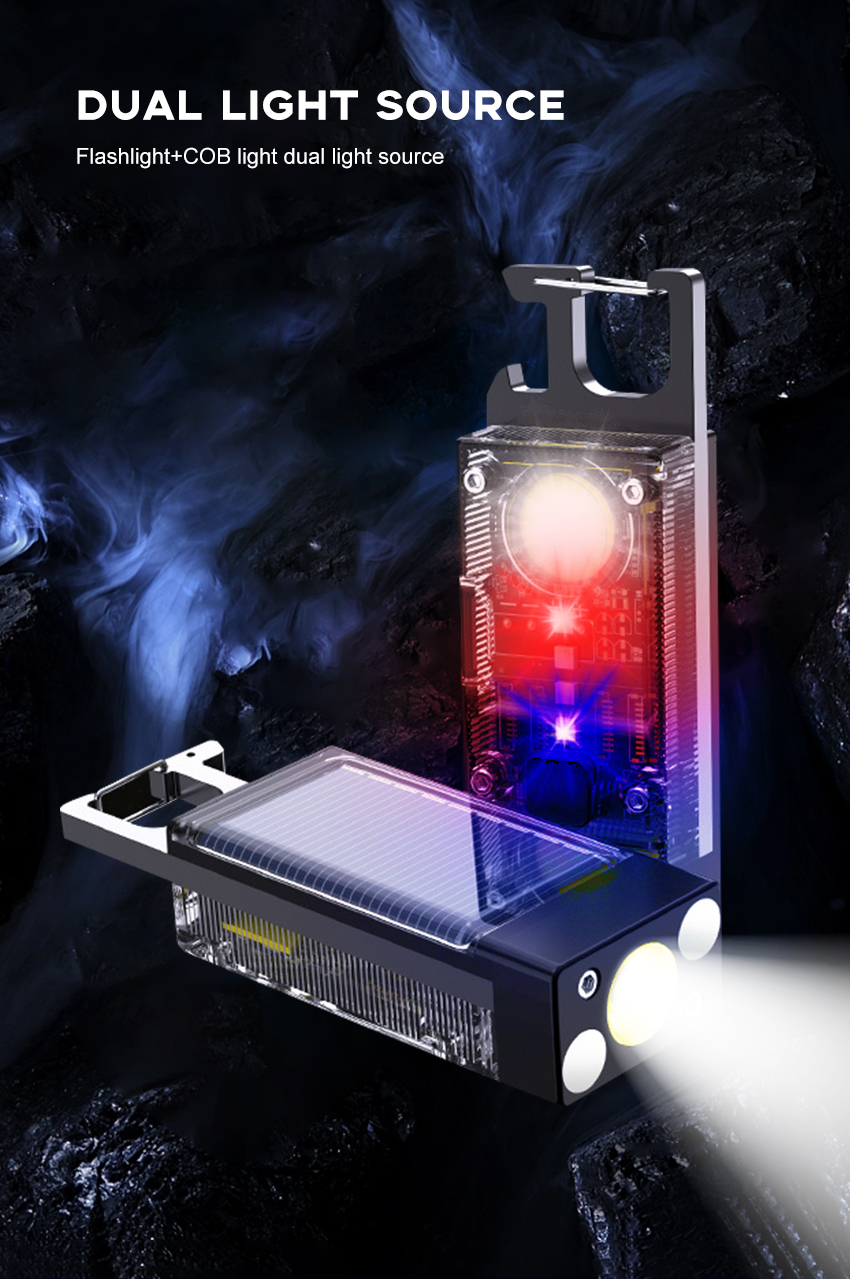 UZBOO Mini Flashlight LED Keychain TorchLight High Brightness Flashlight Multi-Functional ...